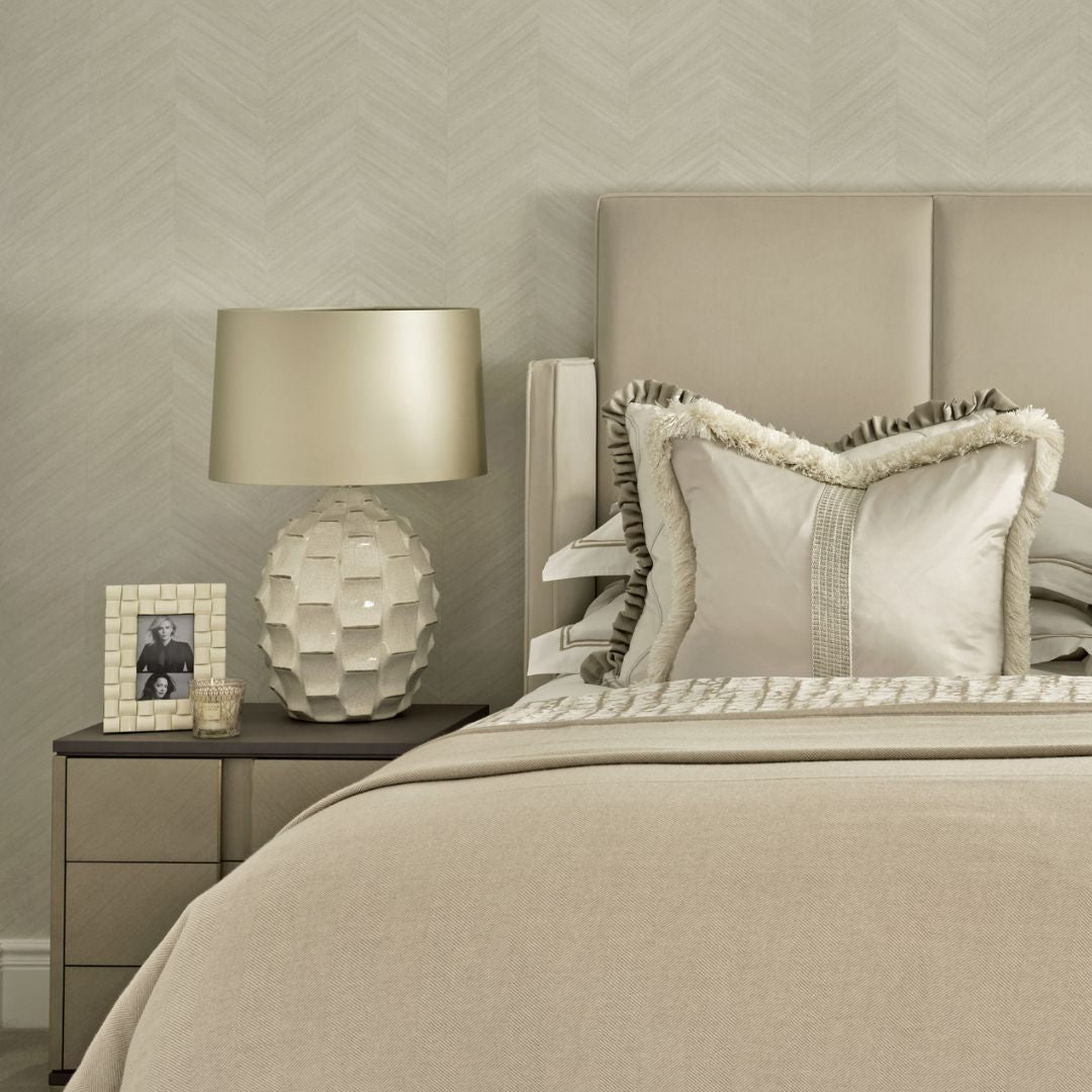 Hill House Interiors | Sand Cashmere Bed Throw